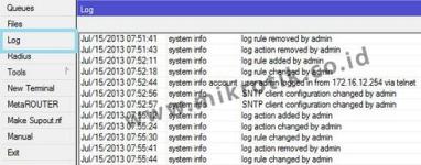 Citraweb.com : Fitur Logging Pada Mikrotik